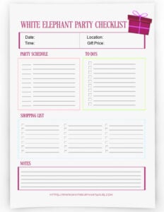 White Elephant Resources and Examples